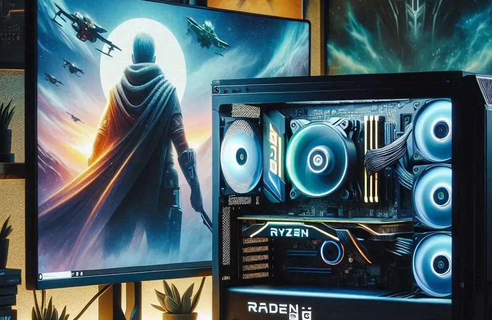 PC Gamer AMD Ryzen 7 5700G, Radeon RX 6650 XT, 8GB RAM e SSD 240GB